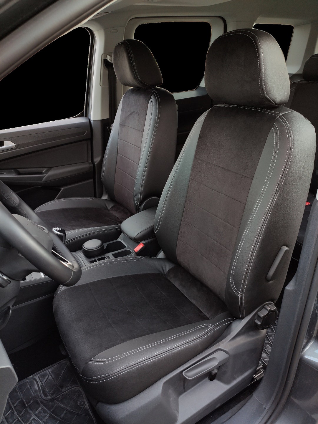 Car Seat Cover - Volkswagen Caddy 2020-2024 Full Set Seat Covers ...