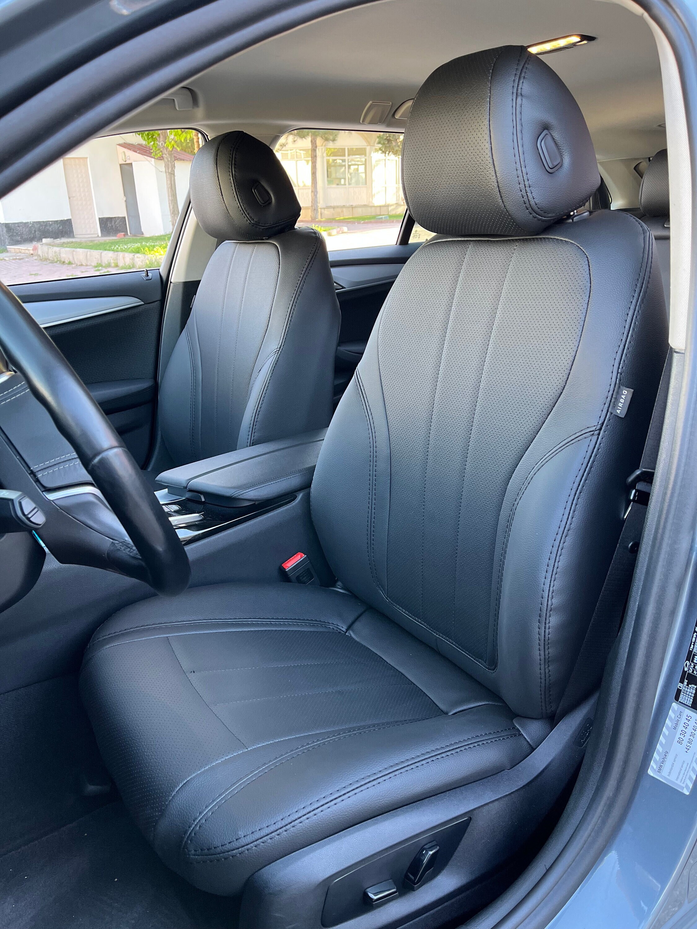 Bmw 5 series leather seat covers store