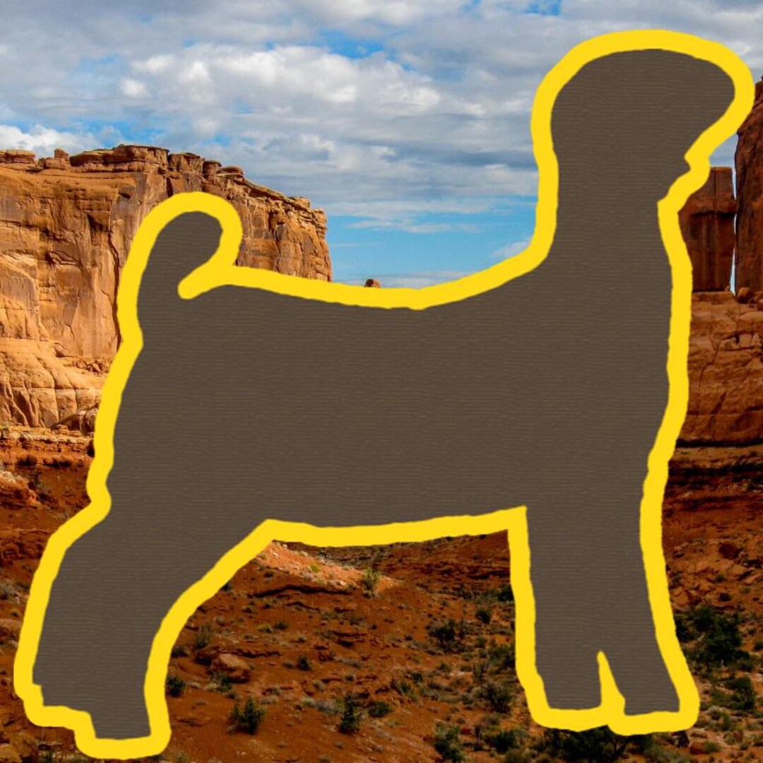 Show Goat Vinyl Sticker | Western Livestock Decal - Etsy