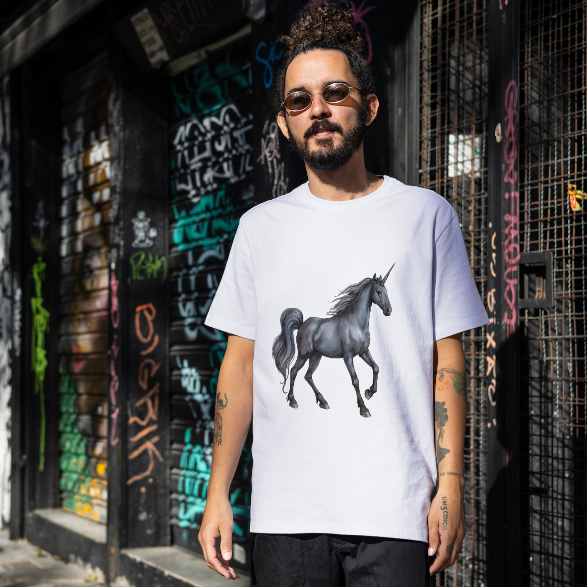 Black Unicorn Clipart, Black Unicorn Wall Art, Unicorn Clipart Set ...