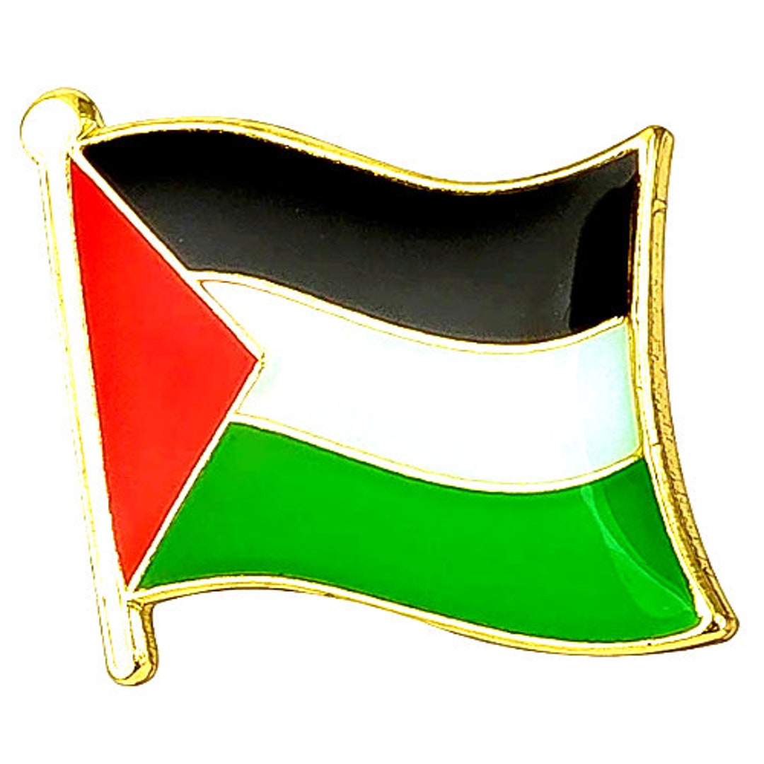 Palestine Palestinian Flag Pin Badge Metal & Enamel Free - Etsy