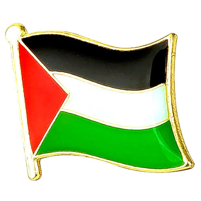 Palestine Palestinian Flag Pin Badge Metal & Enamel Free - Etsy