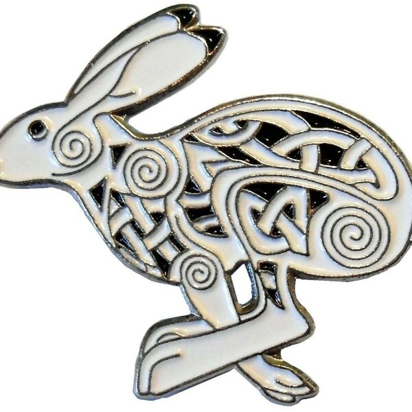Hare Pin - Etsy UK