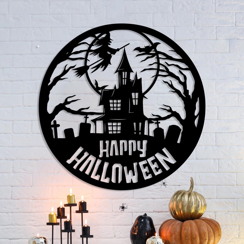 Halloween Sign Wall Decor - Etsy