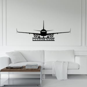Personalized Airplane Name Sign, Custom Aviation Gift, Aircraft Name ...