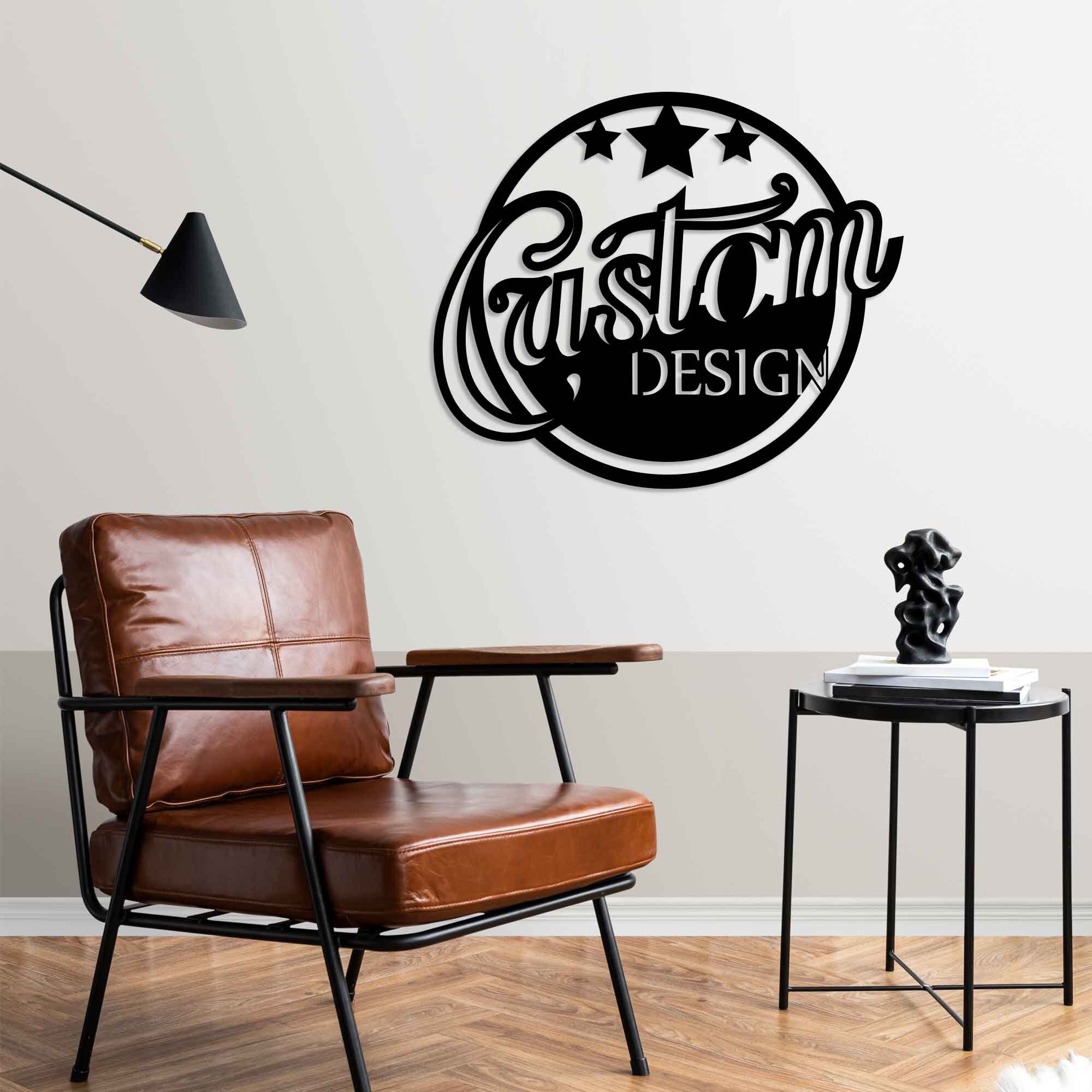 Custom Logo Design Metal Wall Art LED Light, Special Logo Sign ...