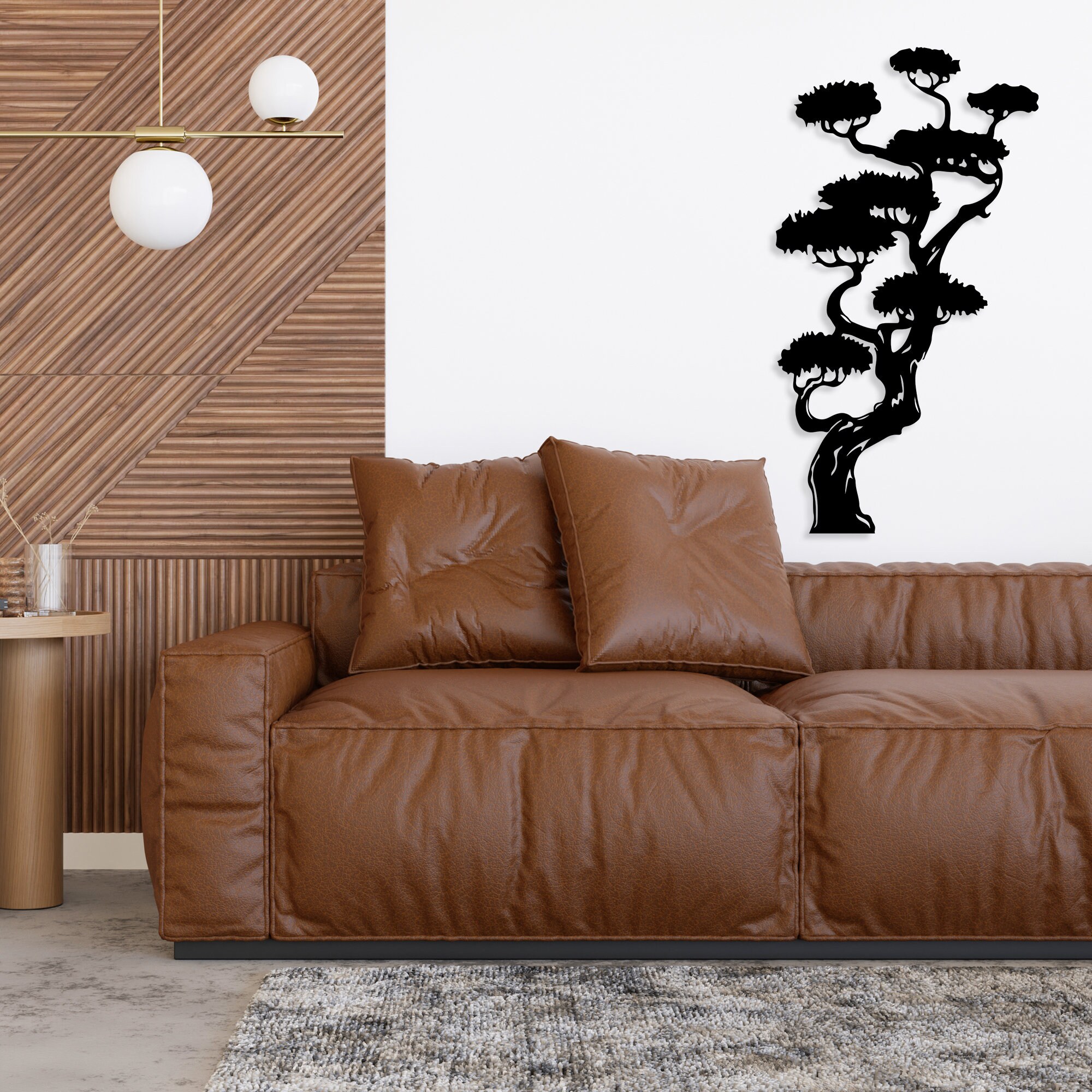 Tree Metal Wall Art LED Lights, Light up Bonsai Wall Decor, Nature ...