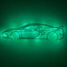 Sport Car Silhouette Wall Decor LED Light, Sport Car Metal Sign With ...