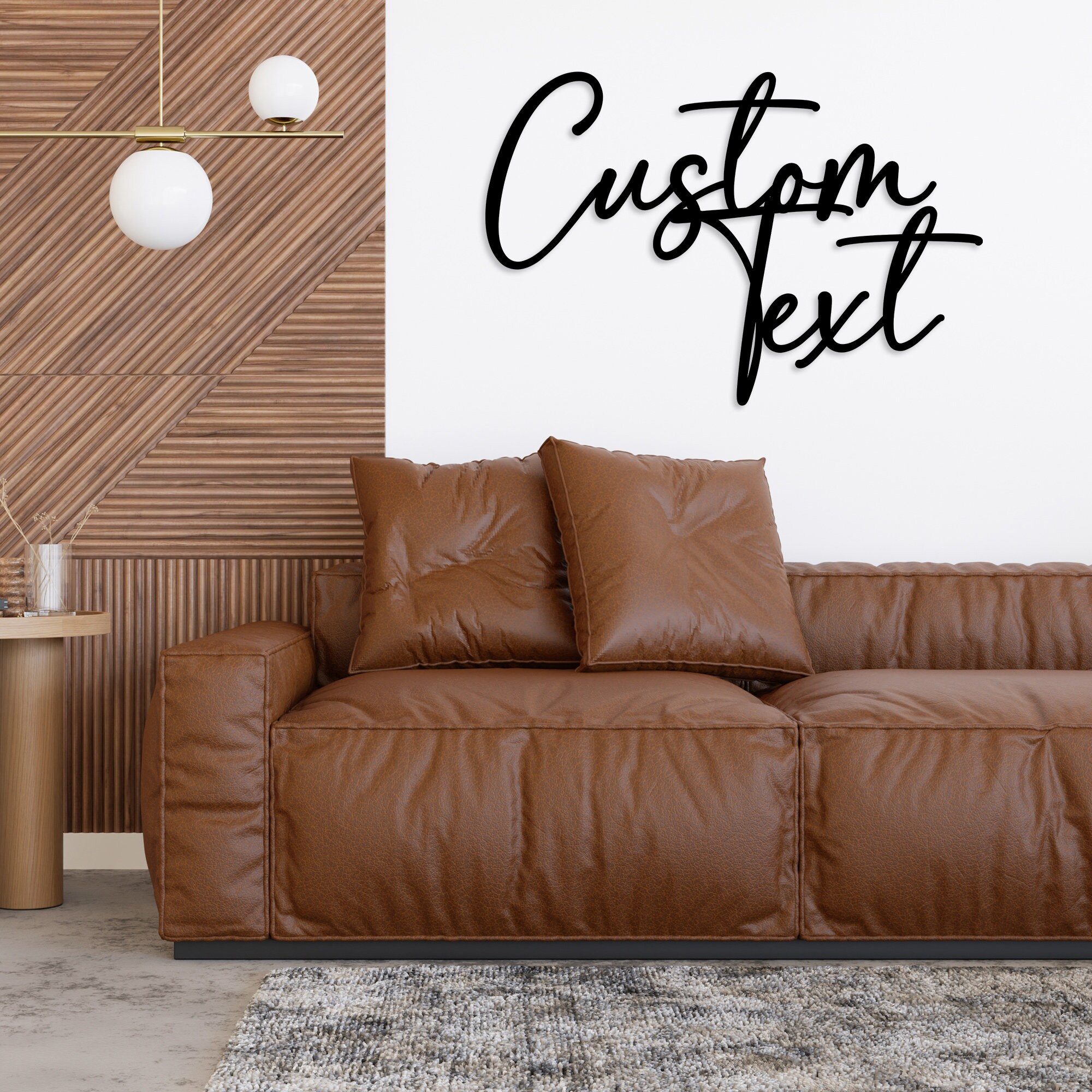 Personalized Metal Words Wall Sign Led Light, Your Custom Text, Custom ...