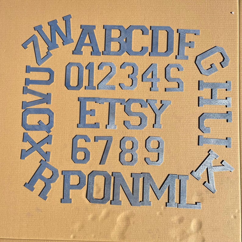 Custom Metal Letters for Crafts, Small 14 Gauge Steel Letters, Letters ...