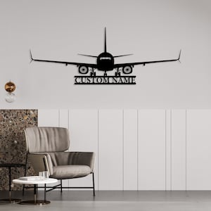 Personalized Airplane Name Sign, Custom Aviation Gift, Aircraft Name ...