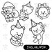 Christmas Bear Cute Bear Teddy Bear SVG SVG Files for Cricut - Etsy