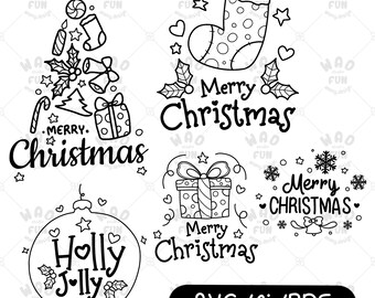 Christmas Bear Cute Bear Teddy Bear SVG SVG Files for Cricut - Etsy
