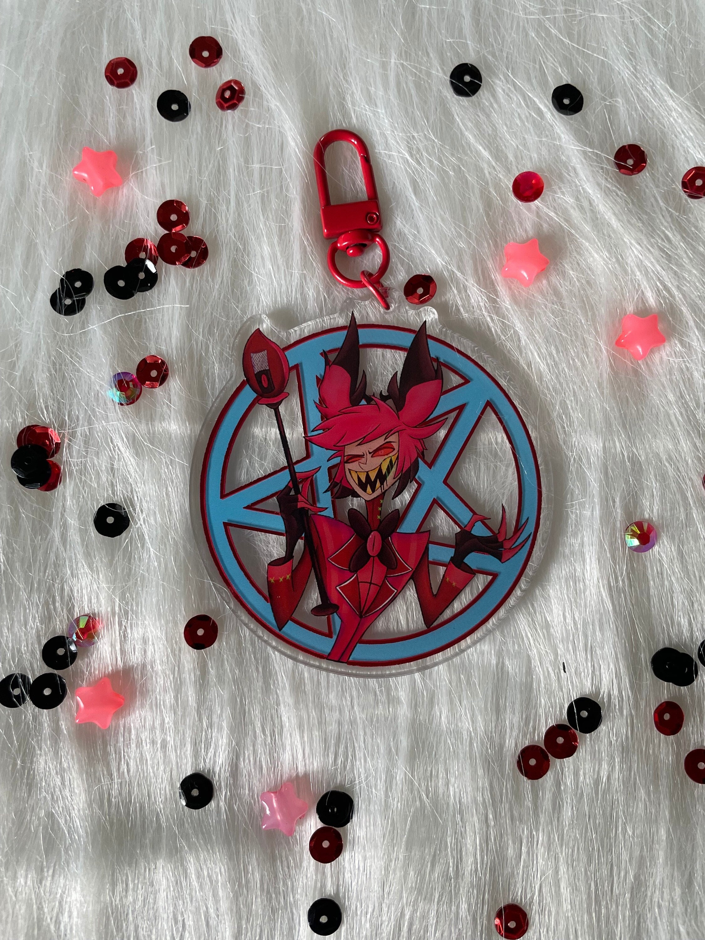 Hazbin Hotel Alastor Foil Keychain - Etsy