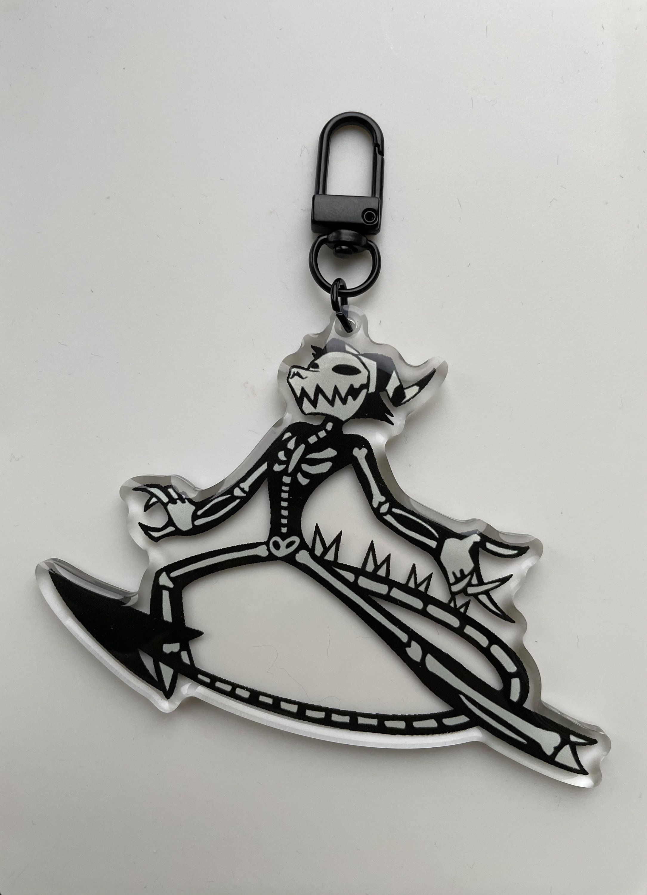 Helluva Boss Striker Skeleton Keychain 4 Ich - Etsy UK