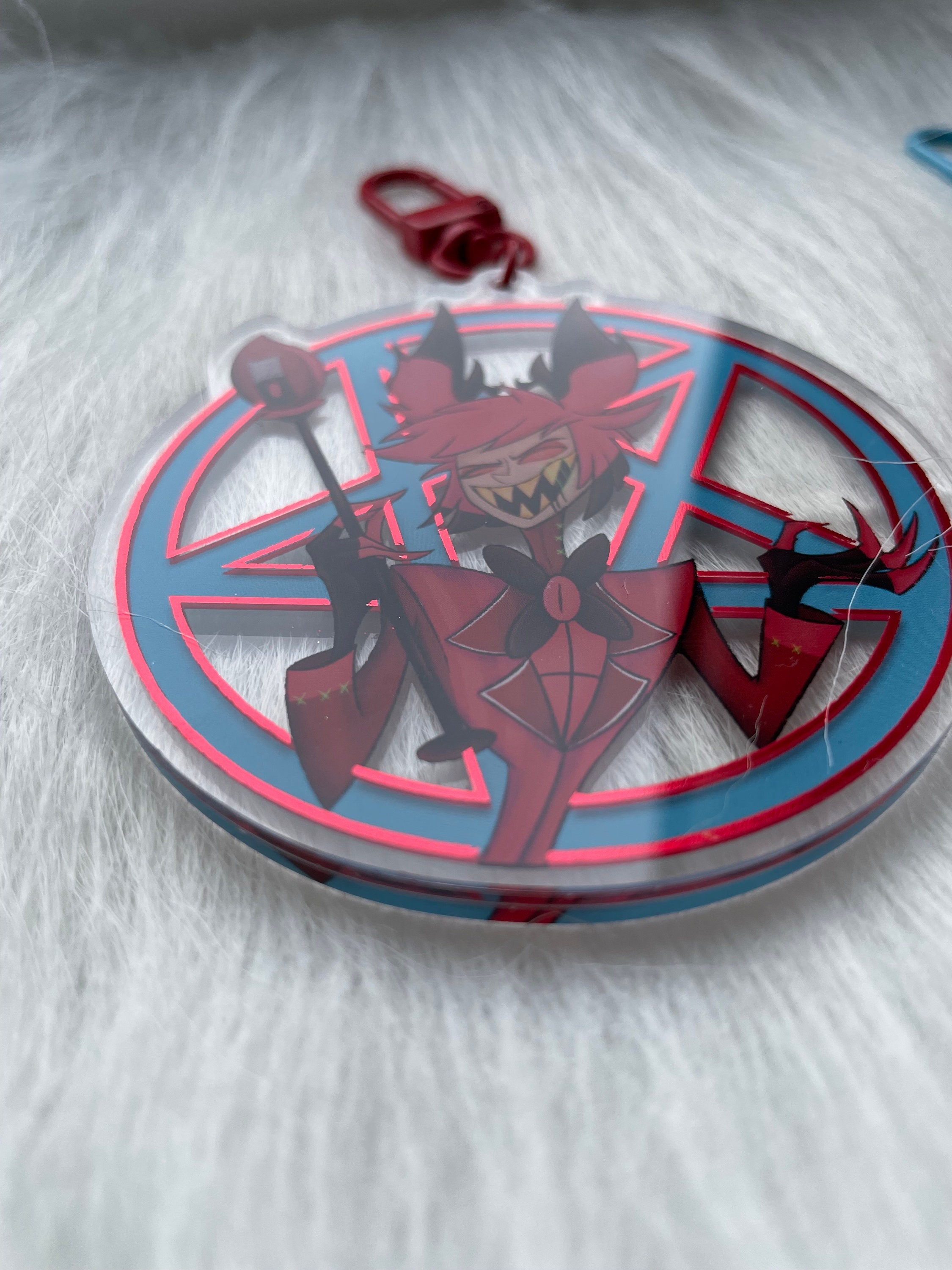 Hazbin Hotel Alastor Foil Keychain - Etsy