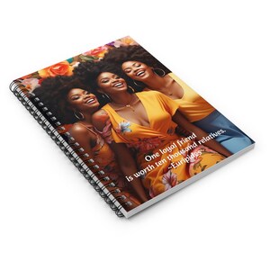 Friendship Notebook Ruled Line, African American Women, Black Girl ...