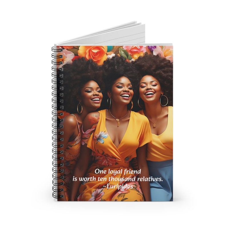 Friendship Notebook Ruled Line, African American Women, Black Girl ...