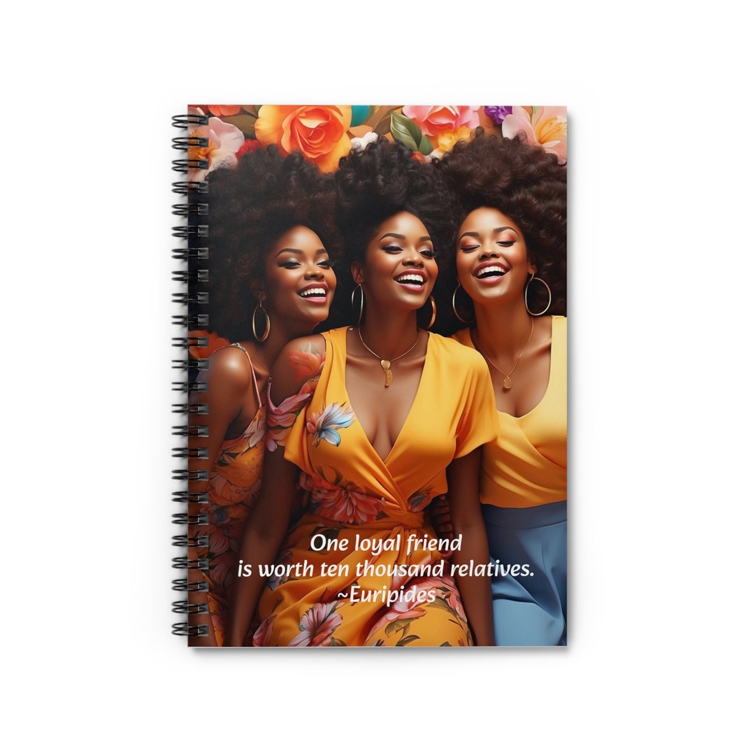 Friendship Notebook Ruled Line, African American Women, Black Girl ...