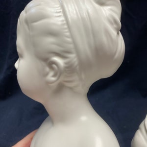 Vintage Head Bust Set of Two - Etsy