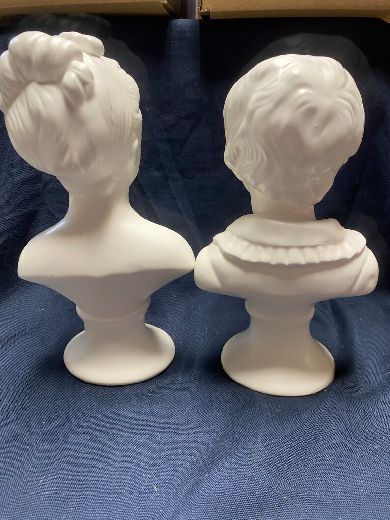 Vintage Head Bust Set of Two - Etsy