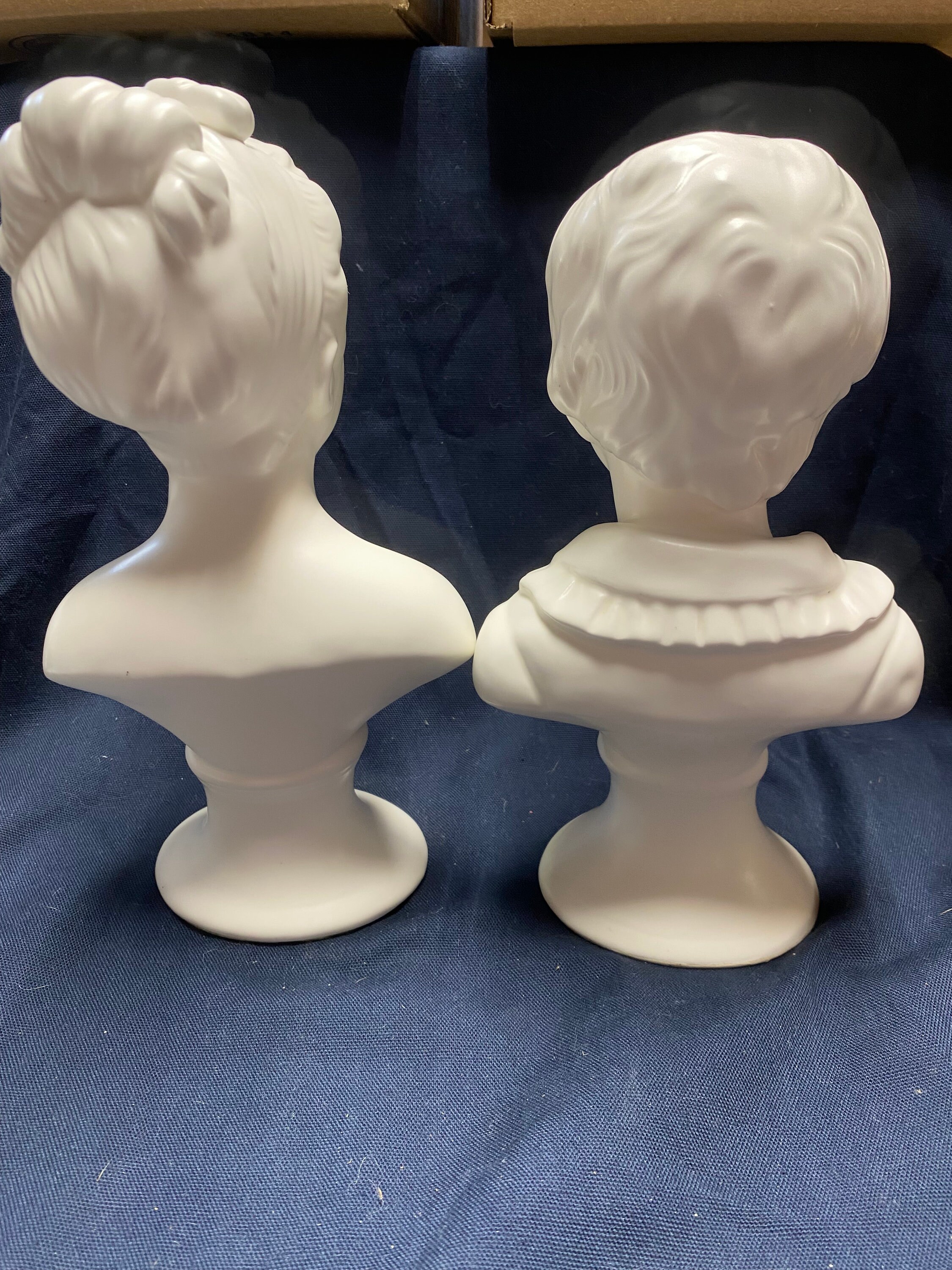 Vintage Head Bust Set of Two - Etsy