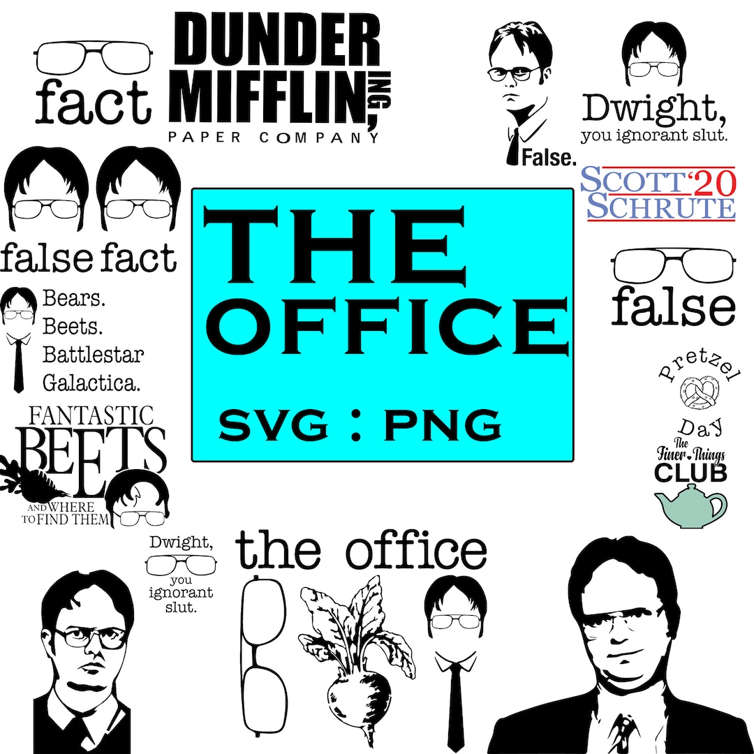 The Office SVG Bundle, the Office SVG, the Office PNG, the Office, the ...