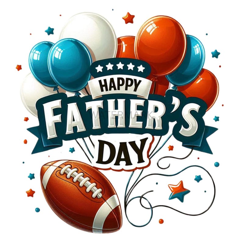10 Father’s Day Clipart Bundle PNG Football Dad Sublimation Arts and ...