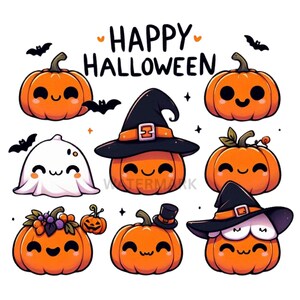 10 Halloween PNG Bundle Cute & Spooky Pngs With Witches Pumpkins Bats ...