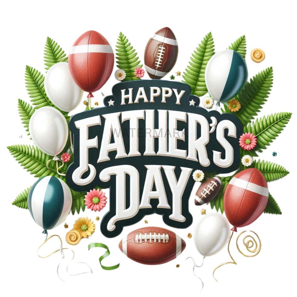 10 Father’s Day Clipart Bundle PNG Football Dad Sublimation Arts and ...