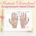 Acupressure Hand Chart PNG Reflexology & Meridian Points Digital ...