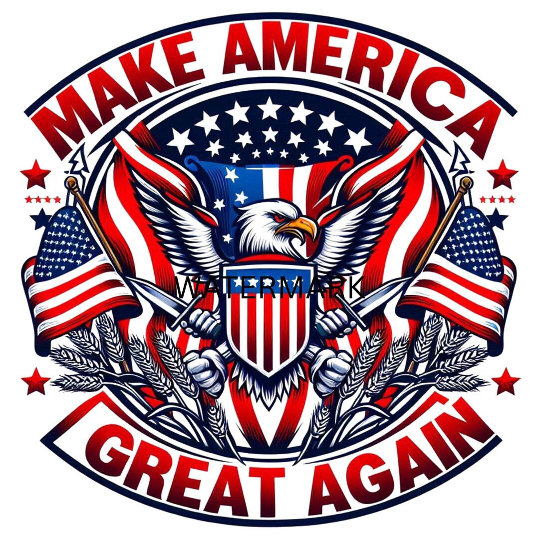 10 Make America Great Again Clipart Bundle Patriotic USA Pngs Trump ...