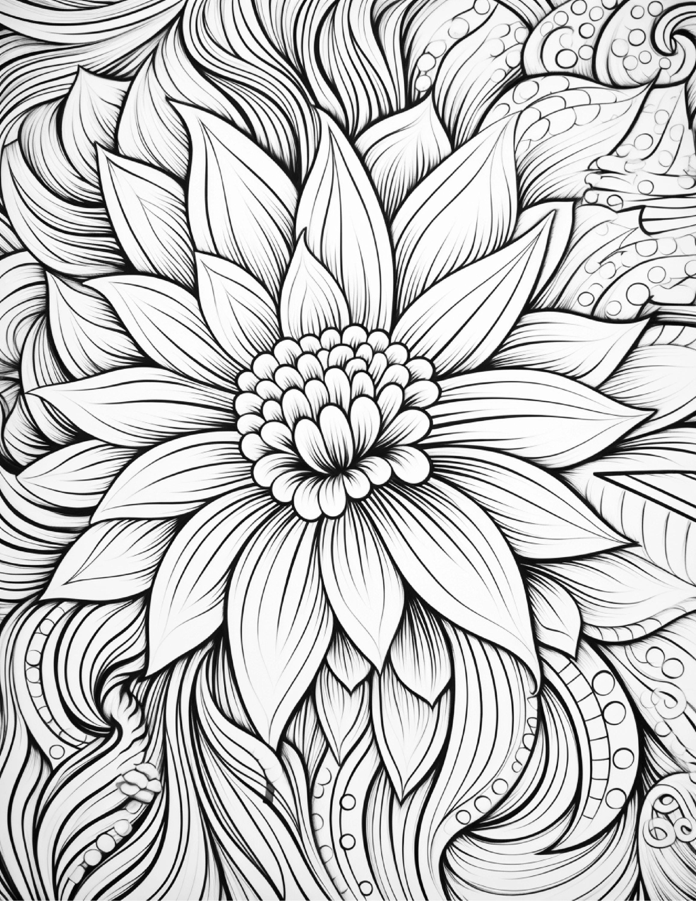 Adult Coloring Book for Stress Relief and Mindfulness 1 | 22 Unique and ...