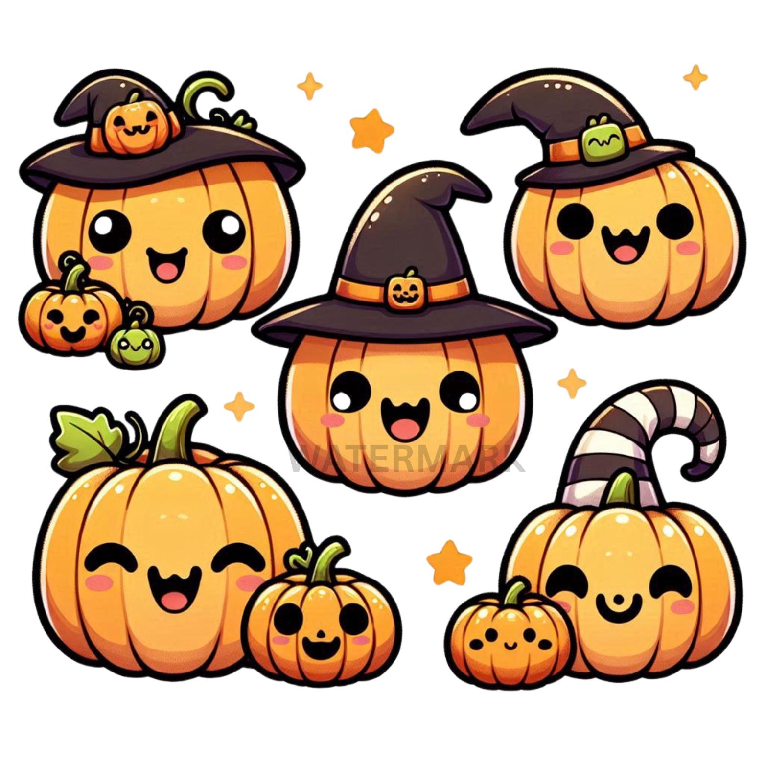 10 Halloween PNG Bundle Cute & Spooky Pngs With Witches Pumpkins Bats ...