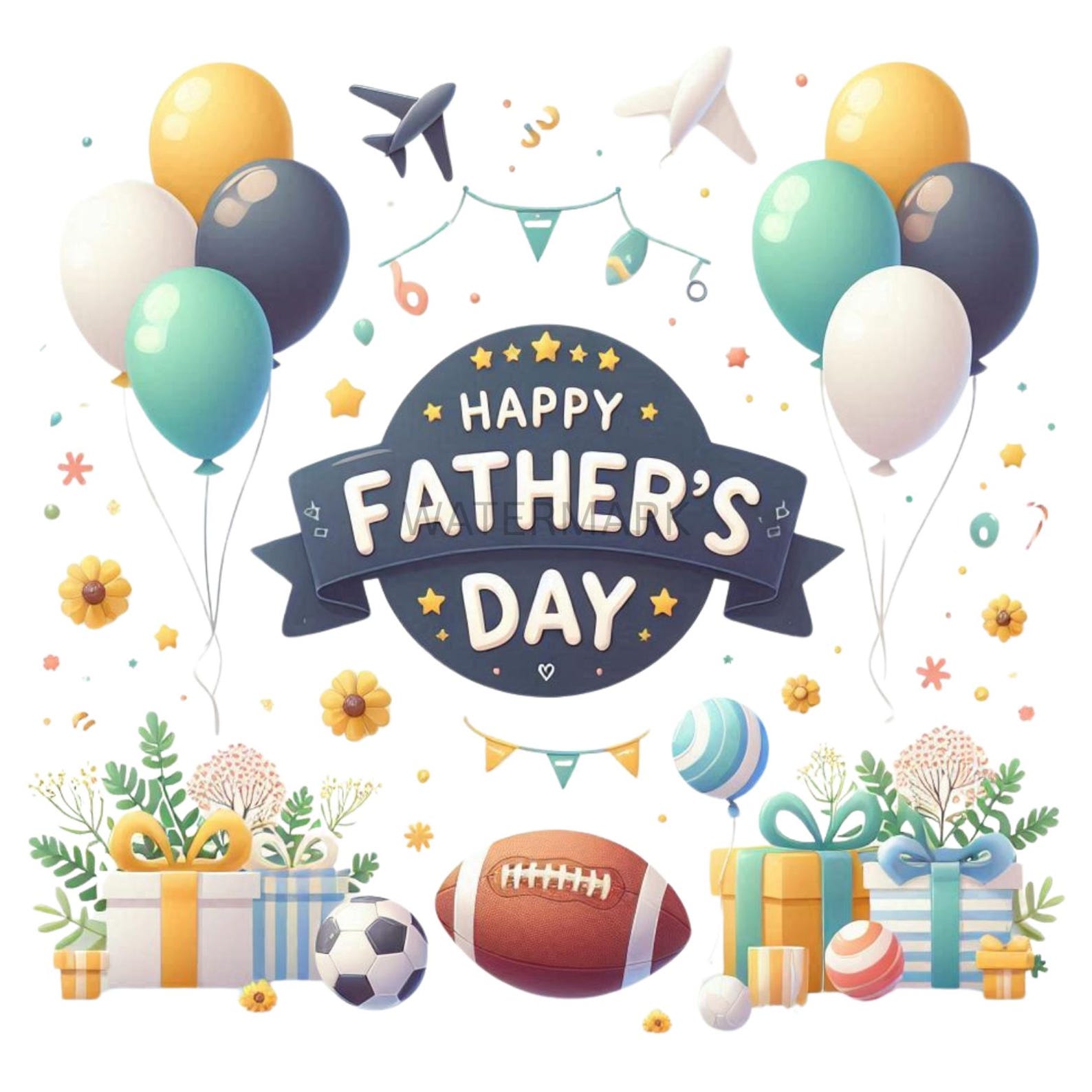 10 Father’s Day Clipart Bundle PNG Football Dad Sublimation Arts and ...