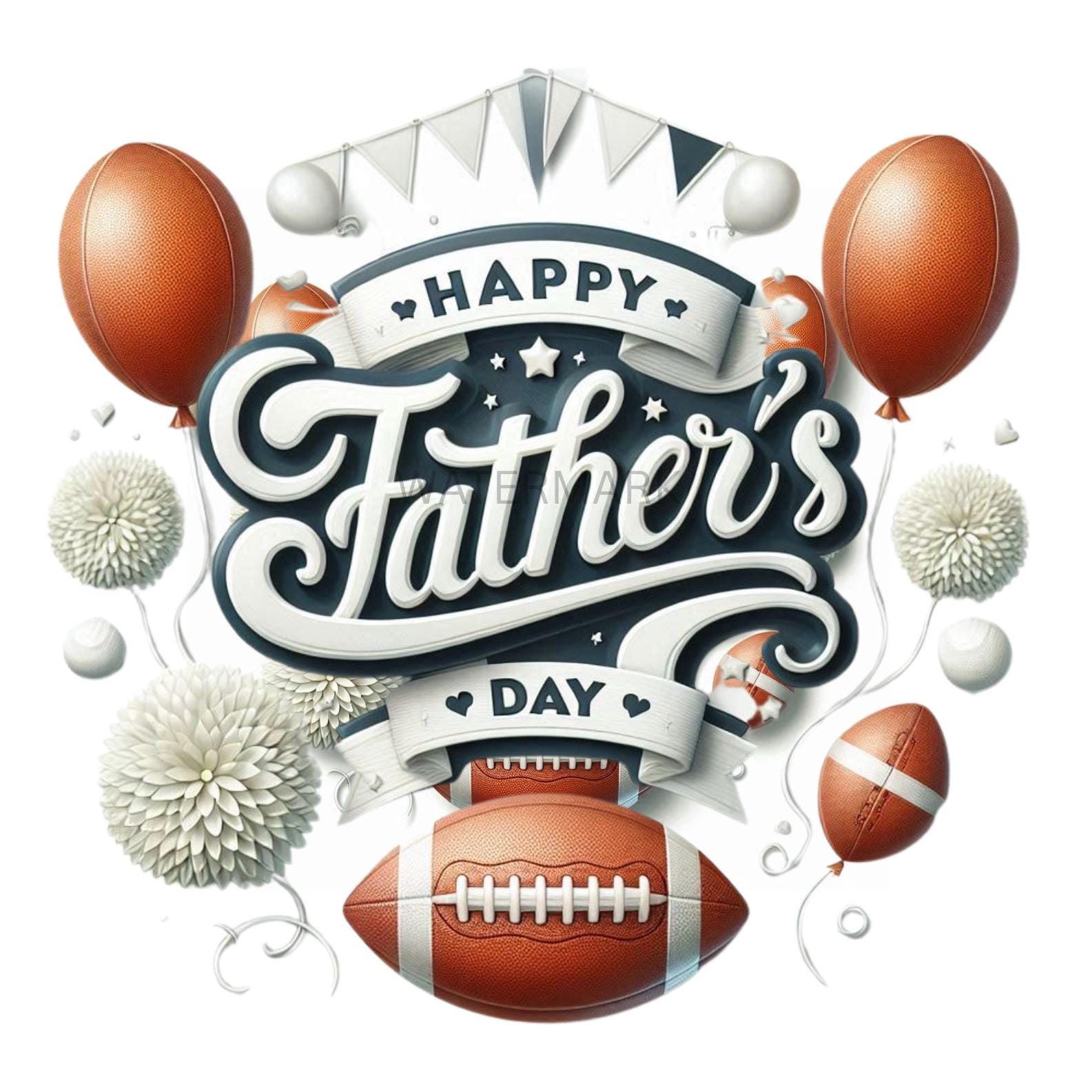 10 Father’s Day Clipart Bundle PNG Football Dad Sublimation Arts and ...