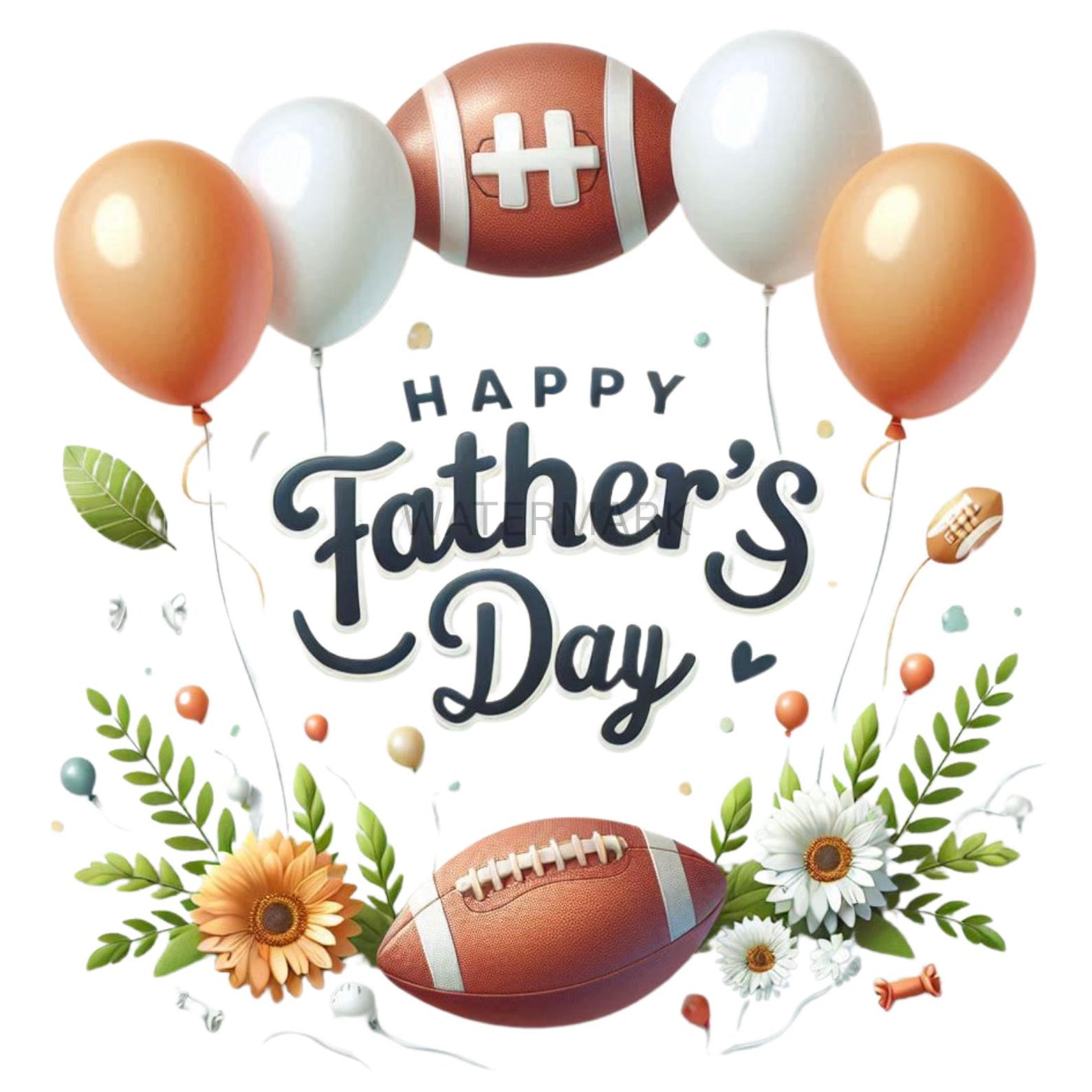10 Father’s Day Clipart Bundle PNG Football Dad Sublimation Arts and ...