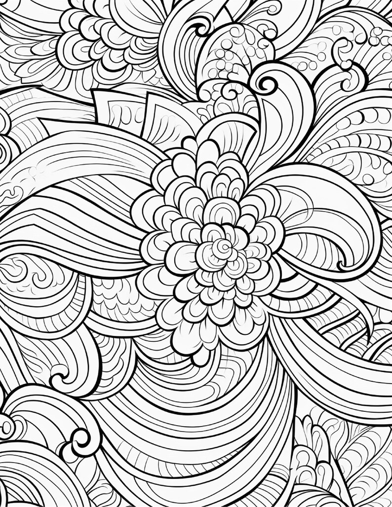 Adult Coloring Book for Stress Relief and Mindfulness 1 | 22 Unique and ...