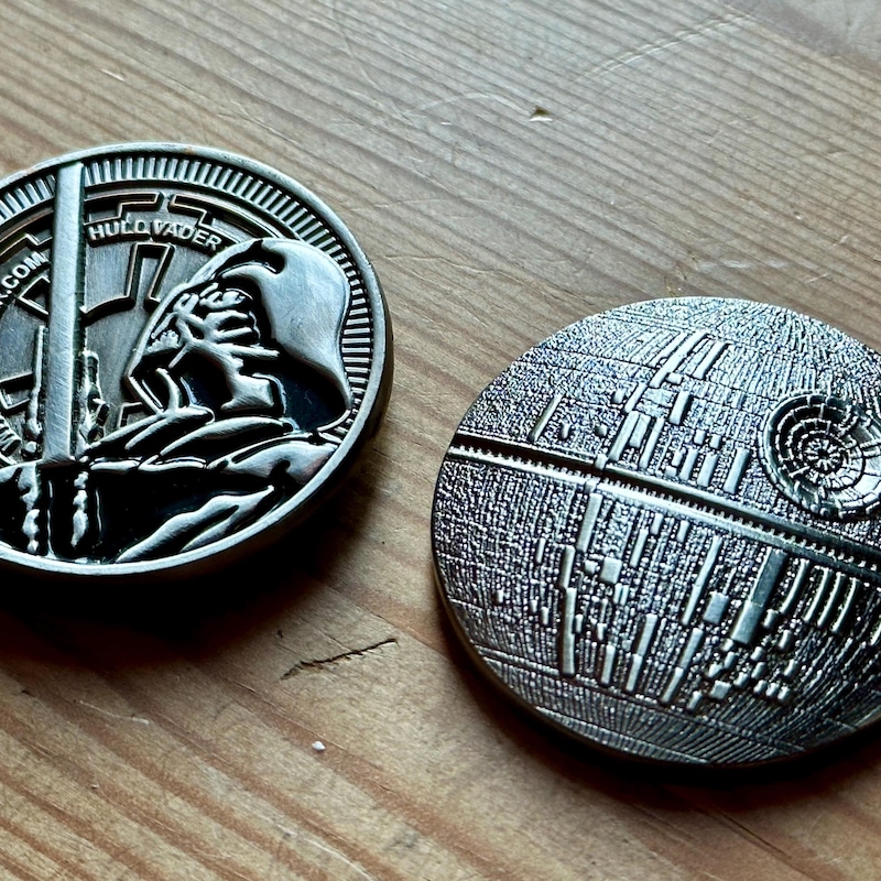 Challenge Coins Darth Vader Etsy