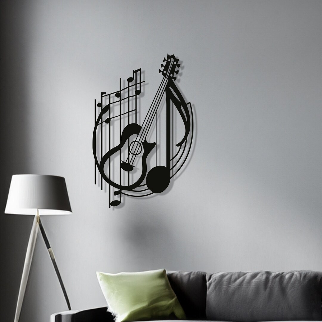 Musical and Guitar Wall Decorguitar Wall Decor Guitar Decor - Etsy