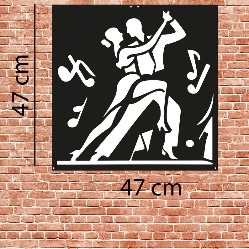 Metal Wall Decor, Metal Love Dance Wall Art, Music & Dance Studio ...
