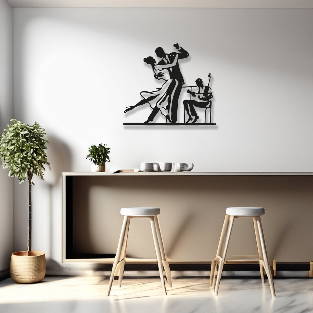 Passionate Tango Dancer Metal Wall Decor, Dance Into Style, Dance ...
