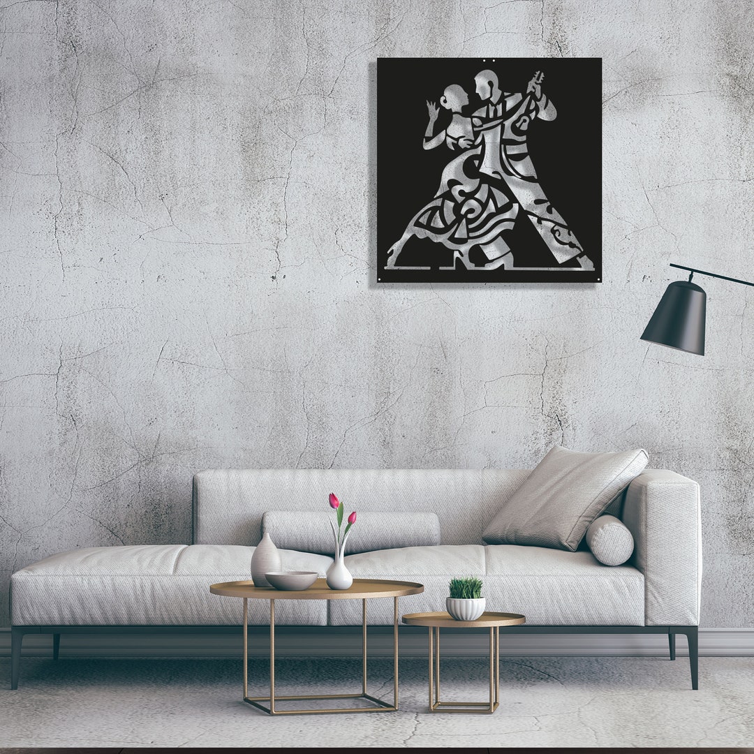 Romantic Tango Dance Wall Hanging Art, Couple Dancing to Jazz Music ...