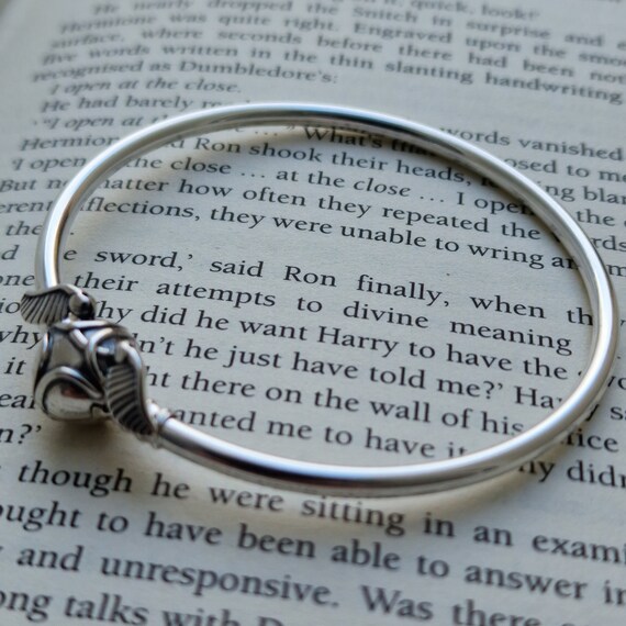 Harry Potter Golden Snitch inspired charm bracelet/ b… - Gem