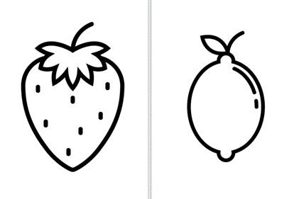 Easy Coloring Pages for Kids Fruits Edition PDF, 15 Pages - Etsy