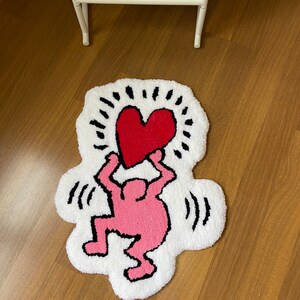 Heart rug - Etsy