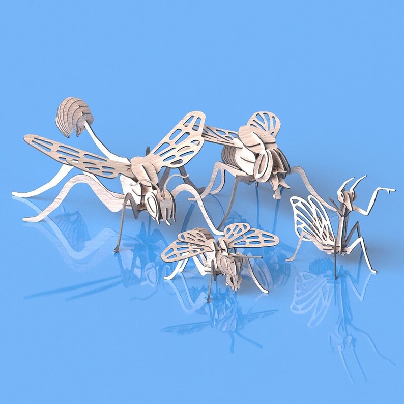 Mega Pack 3D Insect Puzzle Bundle | 20 Premium Laser Cut Models | 17 ...