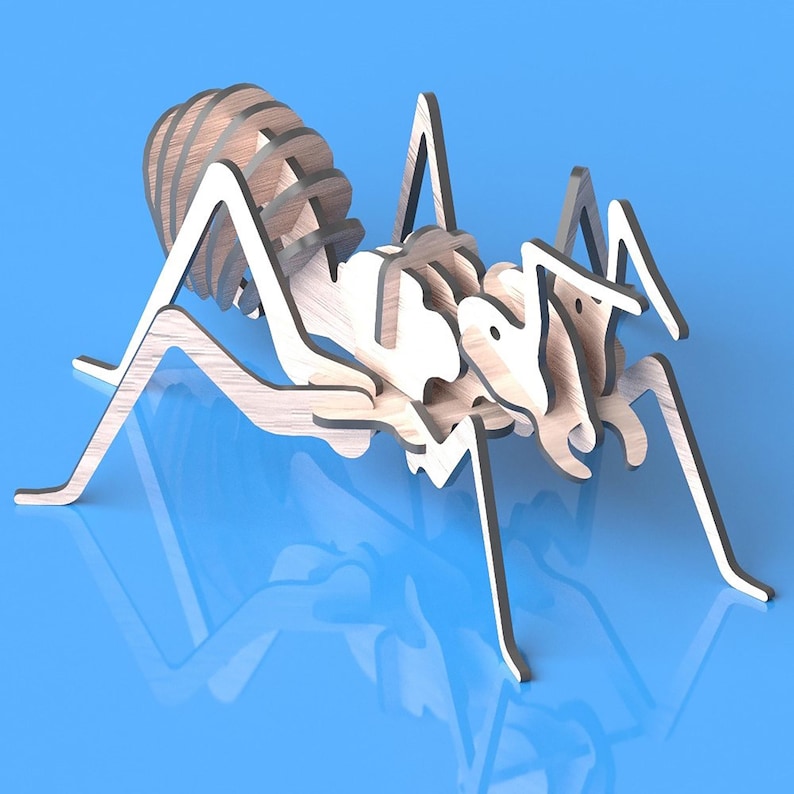 Creepy Crawlies 3D Puzzle SVG – Spider Ant Scorpion Snake | Laser Cut ...