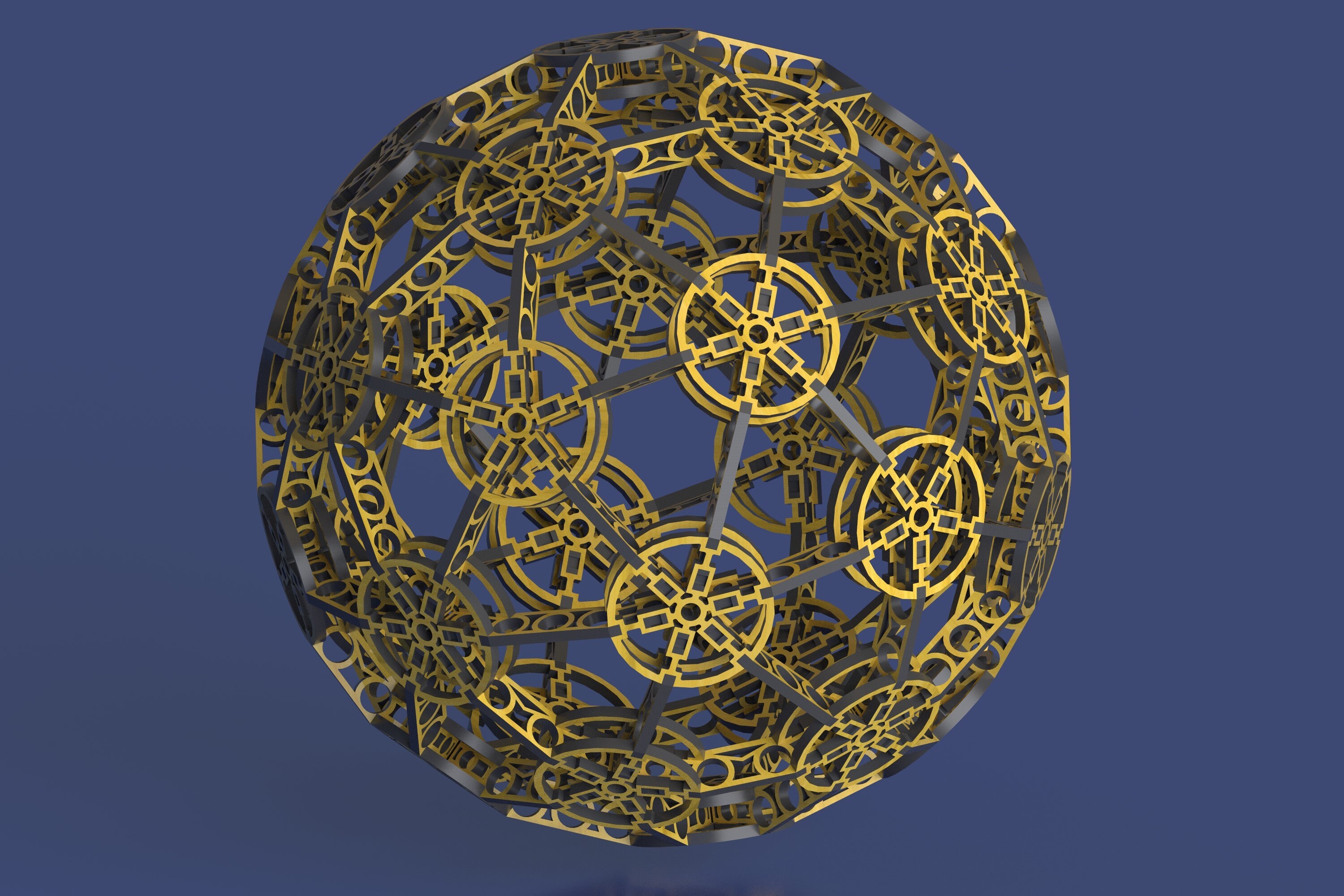 Sphere 3D Puzzle SVG Laser Cut File - Engraving Template, Wooden Orb ...