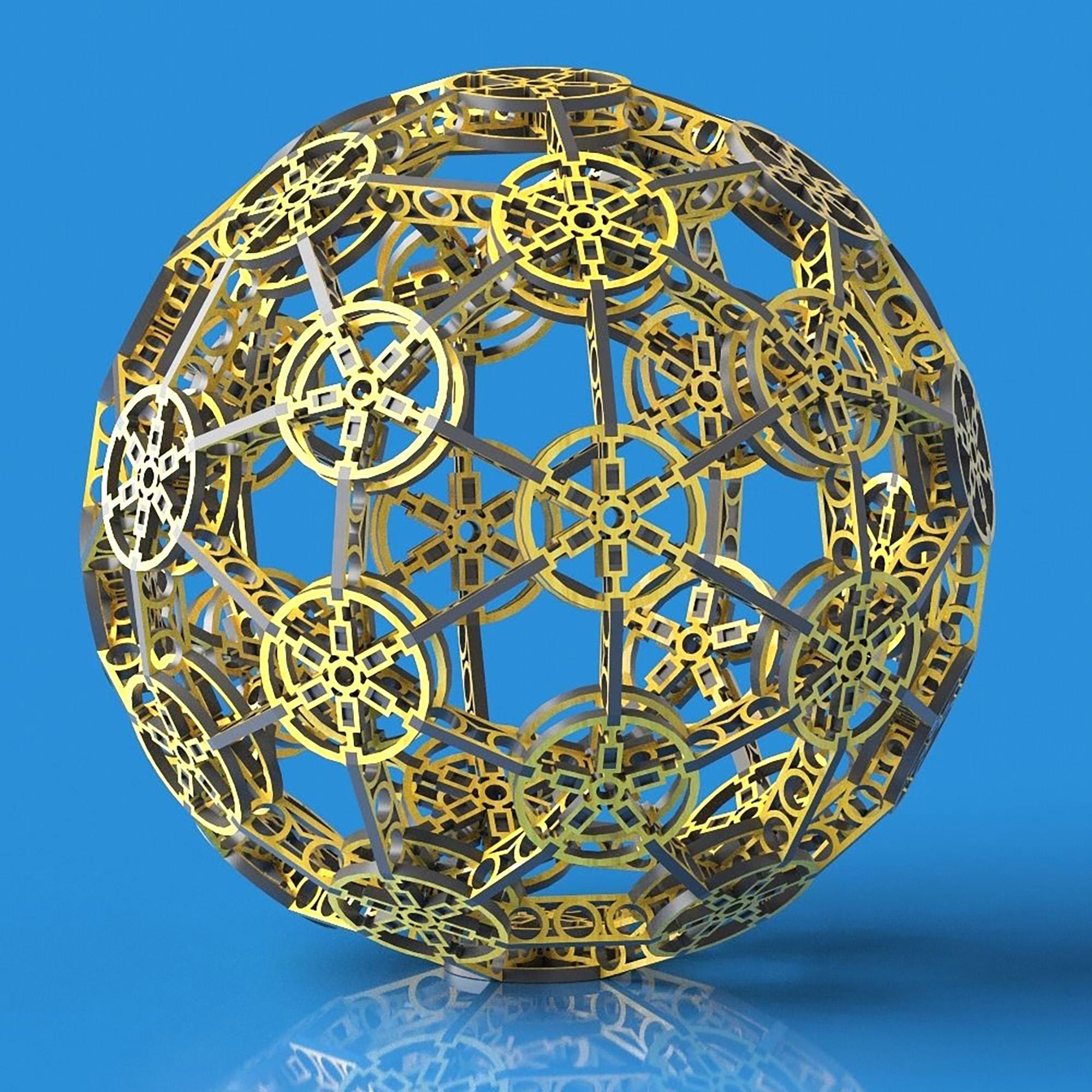 Sphere 3D Puzzle SVG – Laser Cut File | DIY Globe Decor | CNC Vector ...